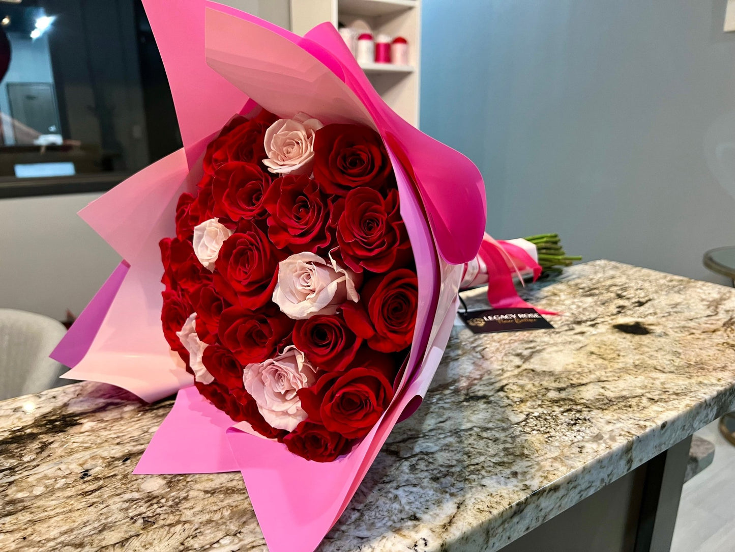 Pink Rose Bouquet / Ramo Buchon – Legacy Rose TX